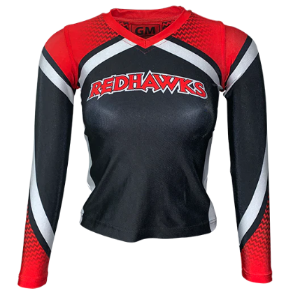 Long Sleeve Cheer Top Size Samples - Tier One Apparel