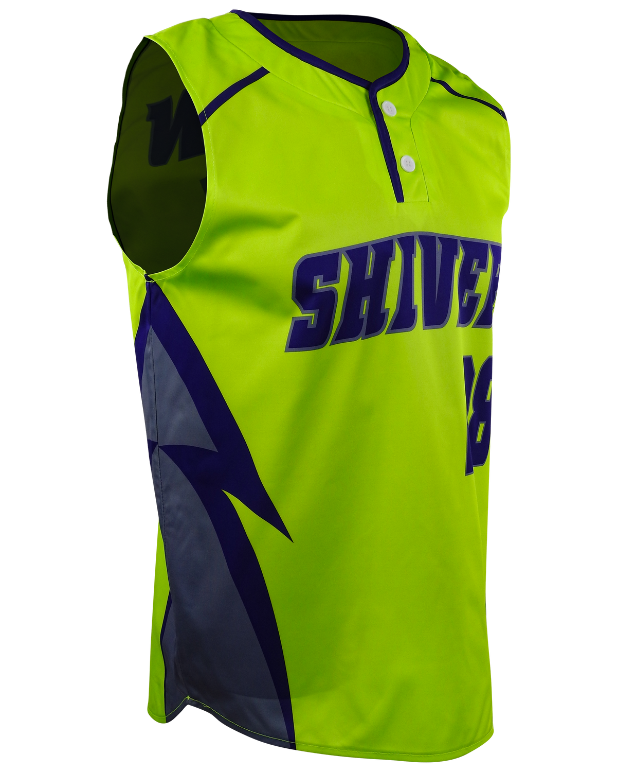 2 Button Sleeveless Baseball Jersey - Tier One Apparel
