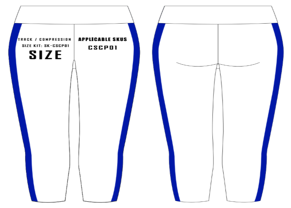 Capri Compression Pants Size Samples - Tier One Apparel